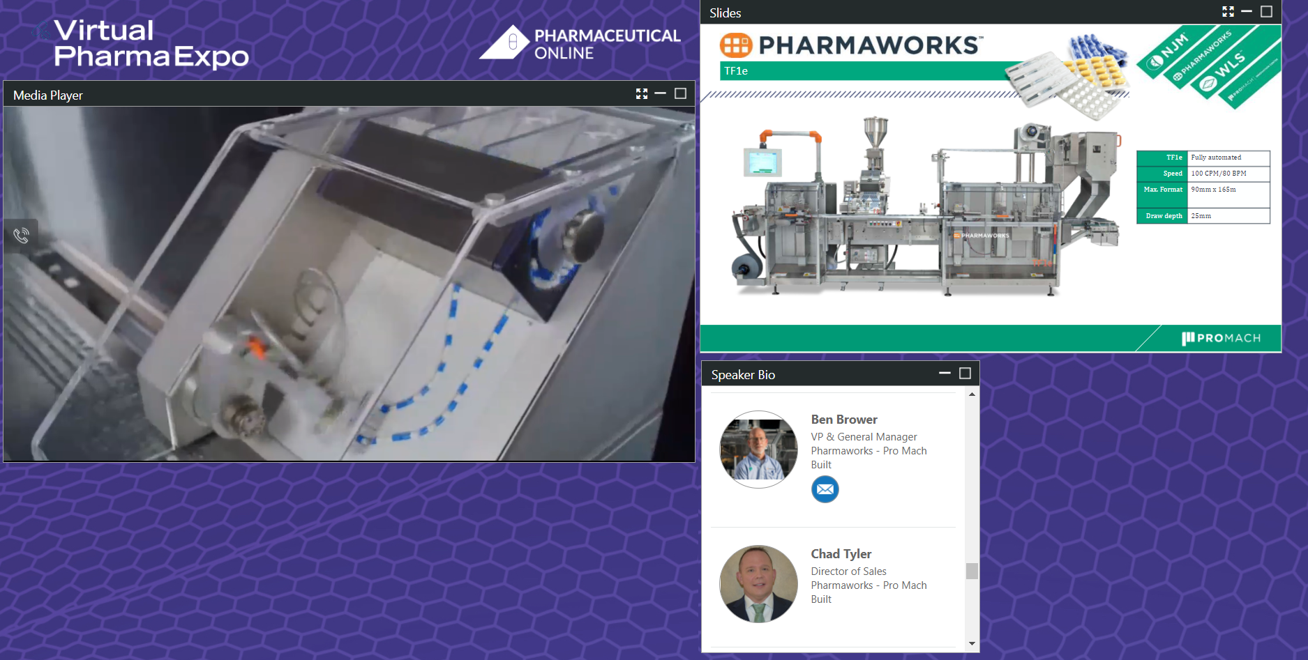 Pharmaworks at Virtual Pharma Expo - Passion for Blister on Display