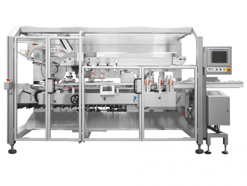 Linear Transport System for integrating blister machine and cartoner -- Pack Expo 9/27-9/29